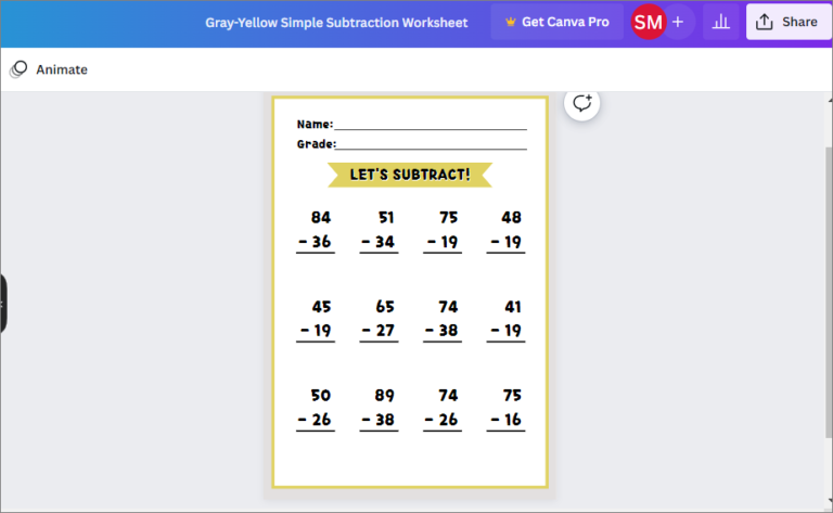 Canva Worksheet Maker: Create Stunning Math Worksheets Online - Low Content Profits