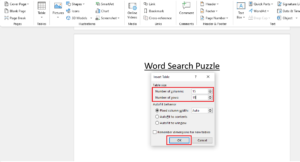 How to Make a Word Search Puzzle in MS Word (Step-by-Step with Pictures ...
