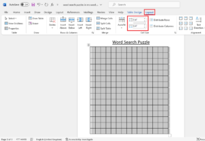 How to Make a Word Search Puzzle in MS Word (Step-by-Step with Pictures ...